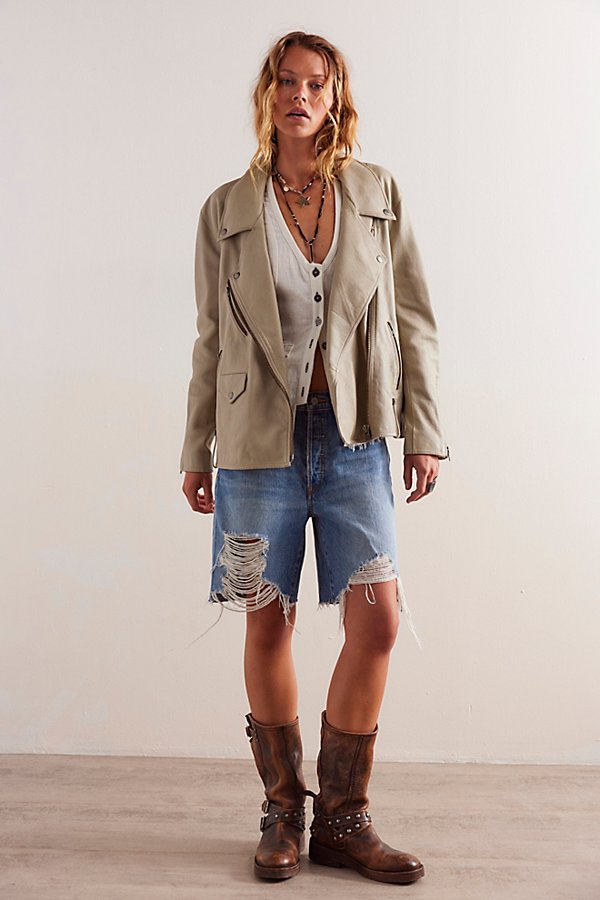 FREE PEOPLE We The Free Jealousy Leather Moto Jacket